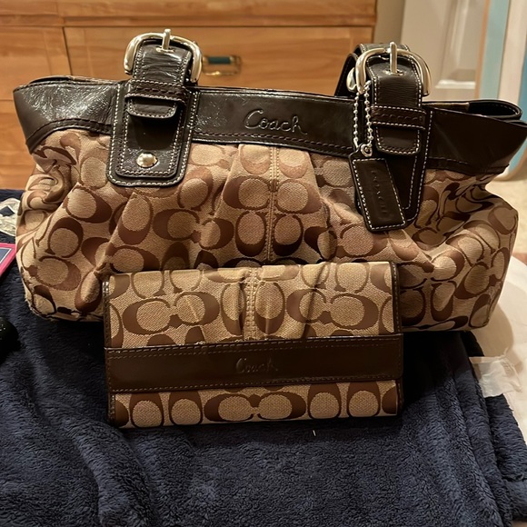Coach | Bags | Coach Purse Wallet And Checkbook Holder | Poshmark